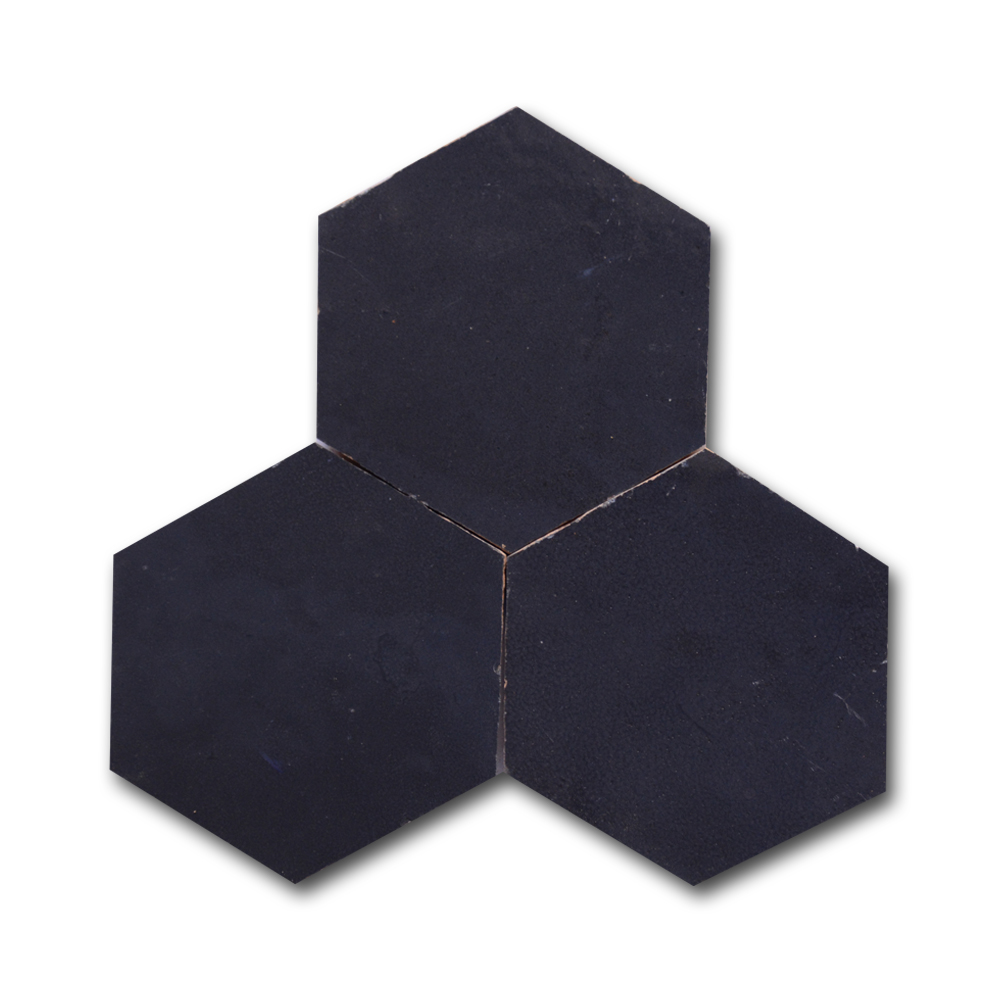 ZM0328 Out Of Space Zellige Tile Hexagon Morocco Zellige